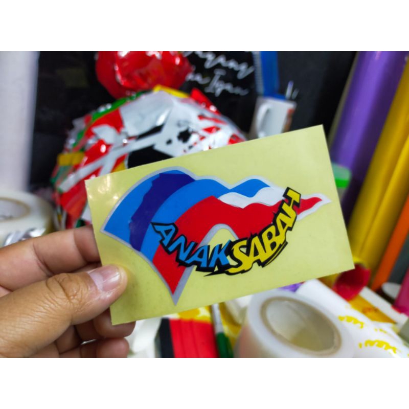 sticker anak Sabah |sticker kereta |sticker motor | Shopee Malaysia