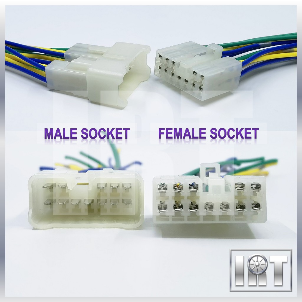 12 Pin Power Window Myvi Alza Viva Socket Car Audio Player Perodua ...