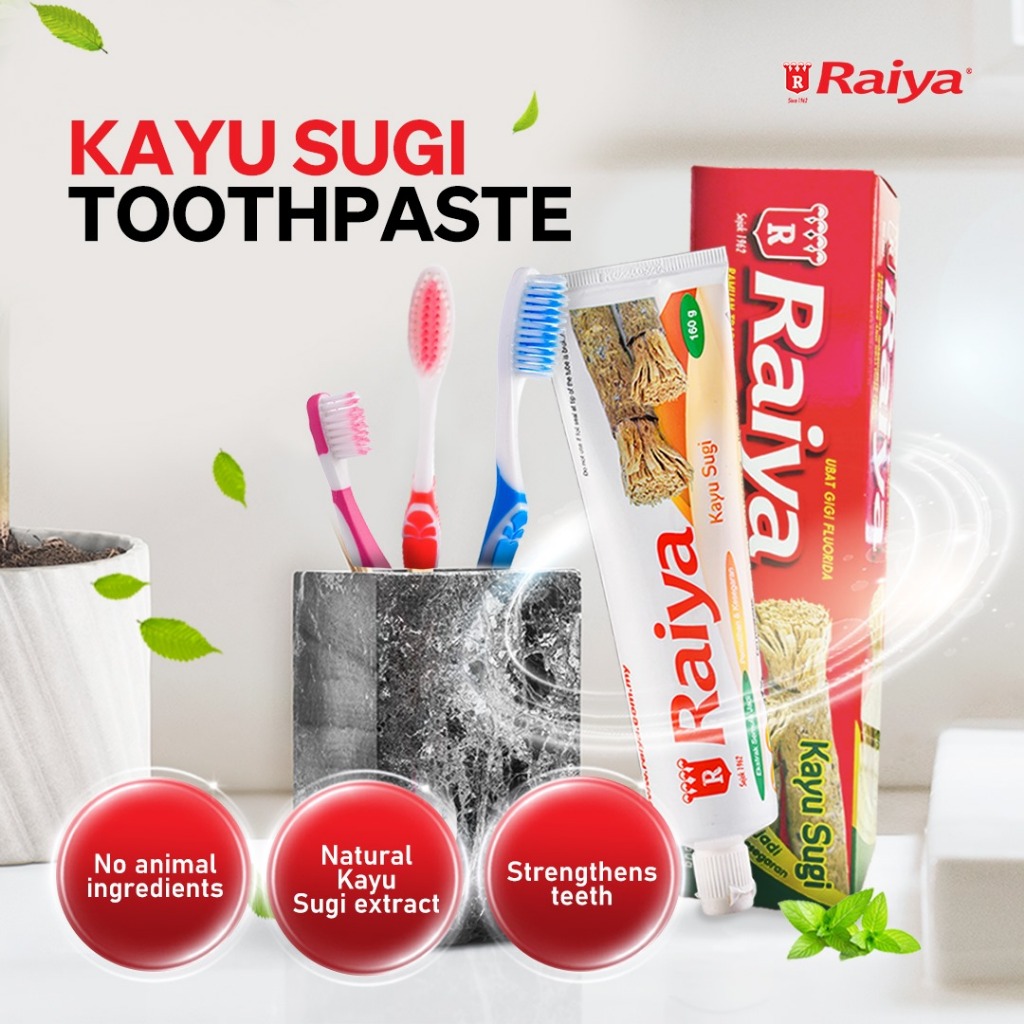 Raiya Kayu Sugi/Miswak Toothpaste 160g | Shopee Malaysia