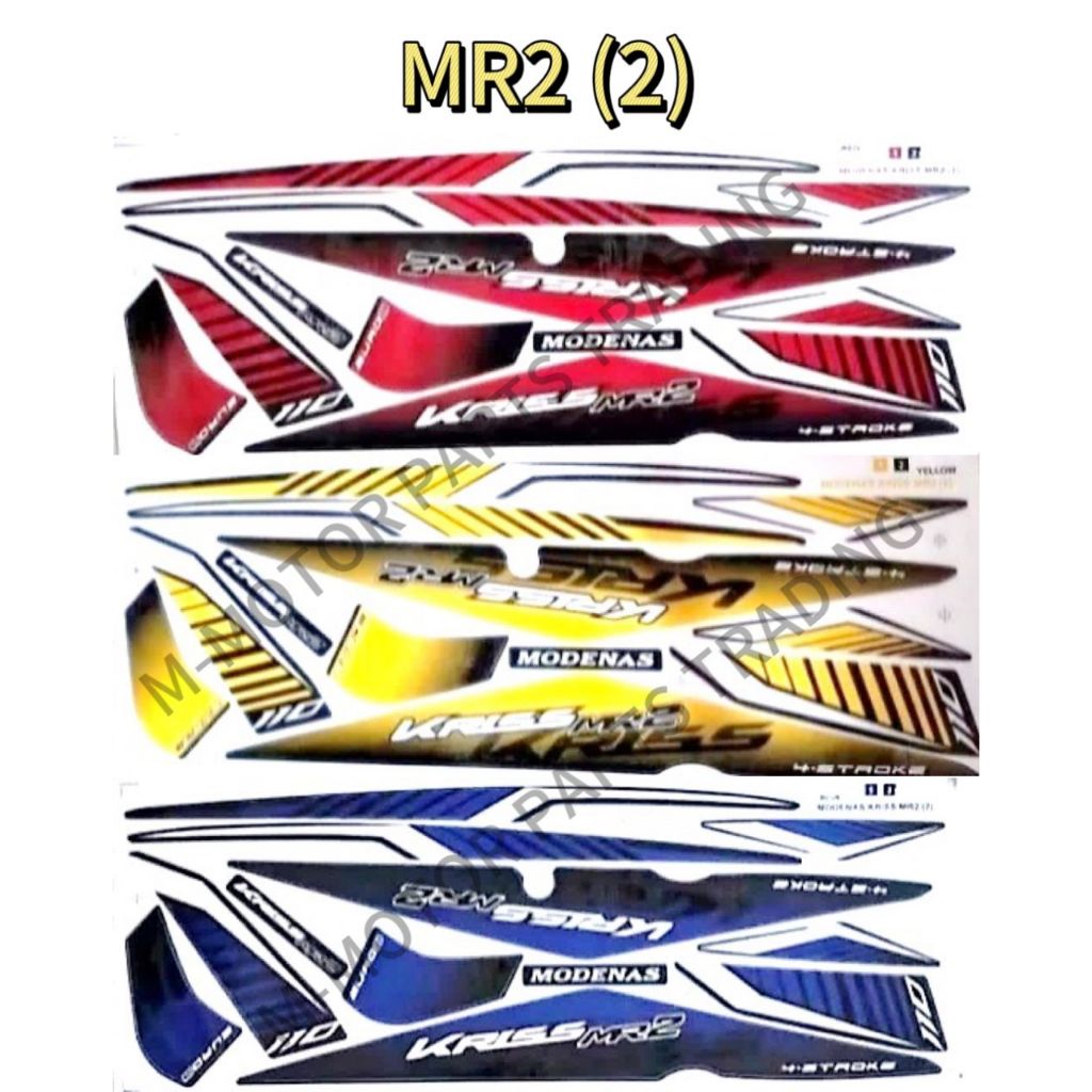 MODENAS MR2 (2) BODY STICKER | Shopee Malaysia