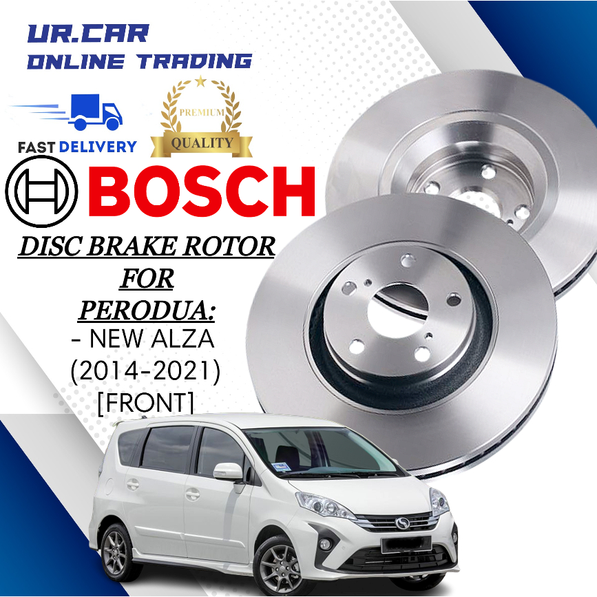 BOSCH PERODUA NEW ALZA (2014 - 2021) FRONT (DEPAN) PREMIUM QUALITY DISC ...