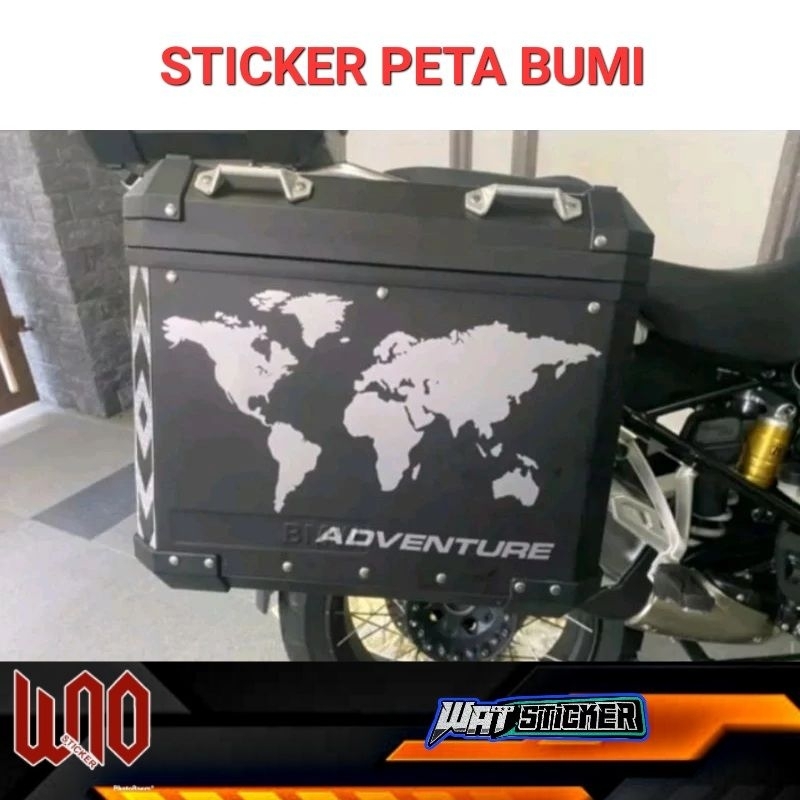 STICKER PETA BUMI 2pcs 15inc | Shopee Malaysia