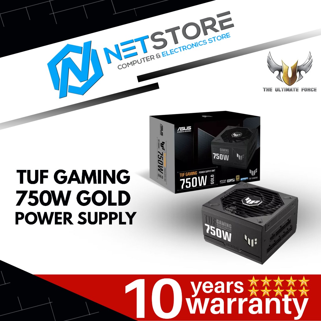 ASUS TUF GAMING 750W GOLD POWER SUPPLY TUF-GAMING-750G - 90YE00S3-B0NA00 | Shopee Malaysia