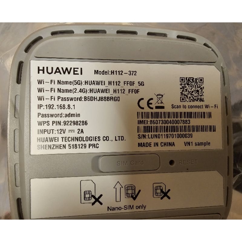 Huawei h112-372 Unlcoked Real 5g modem | Shopee Malaysia