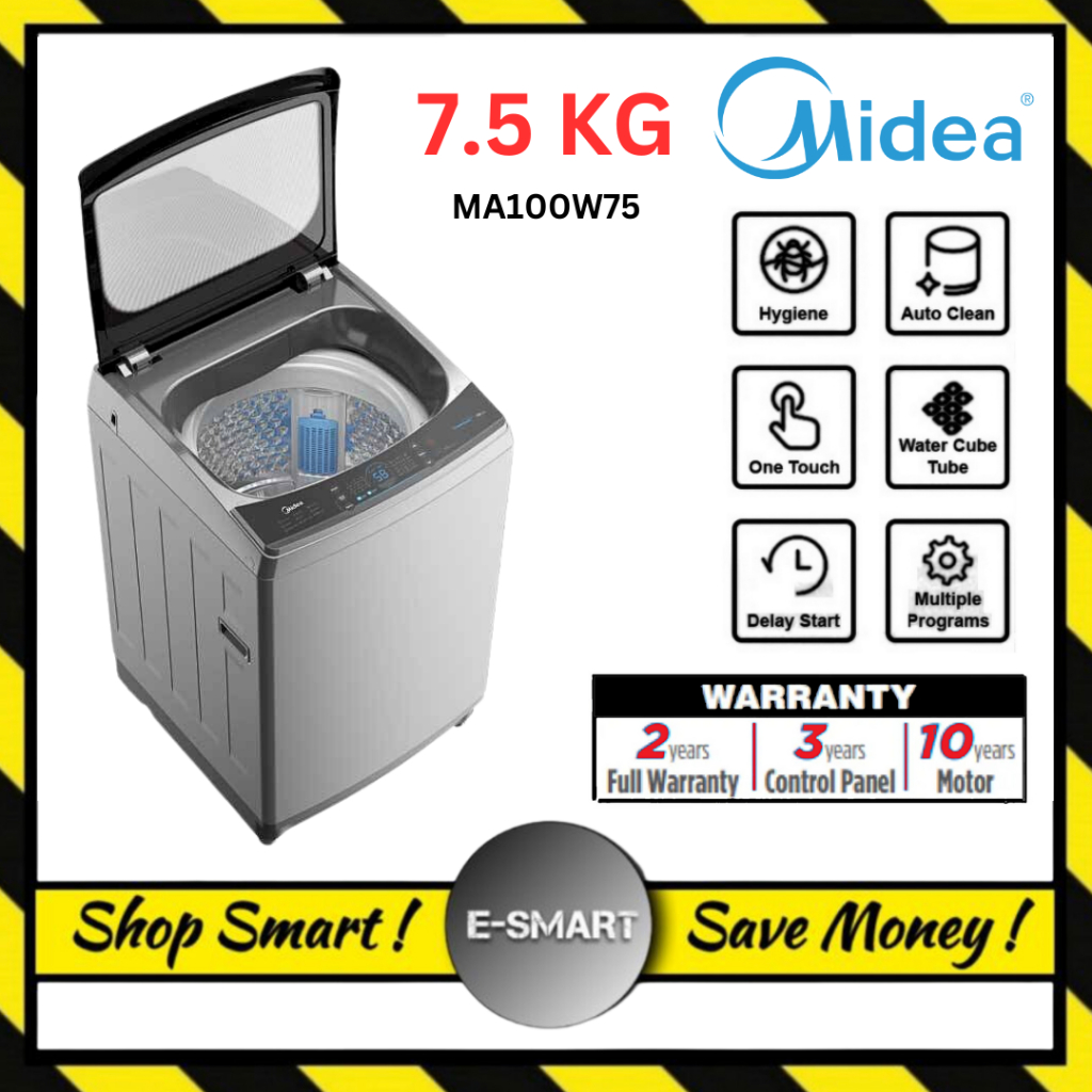 *NEW Midea Washing Machine Fully Auto Washer MA100W75 Mesin Basuh (new ...