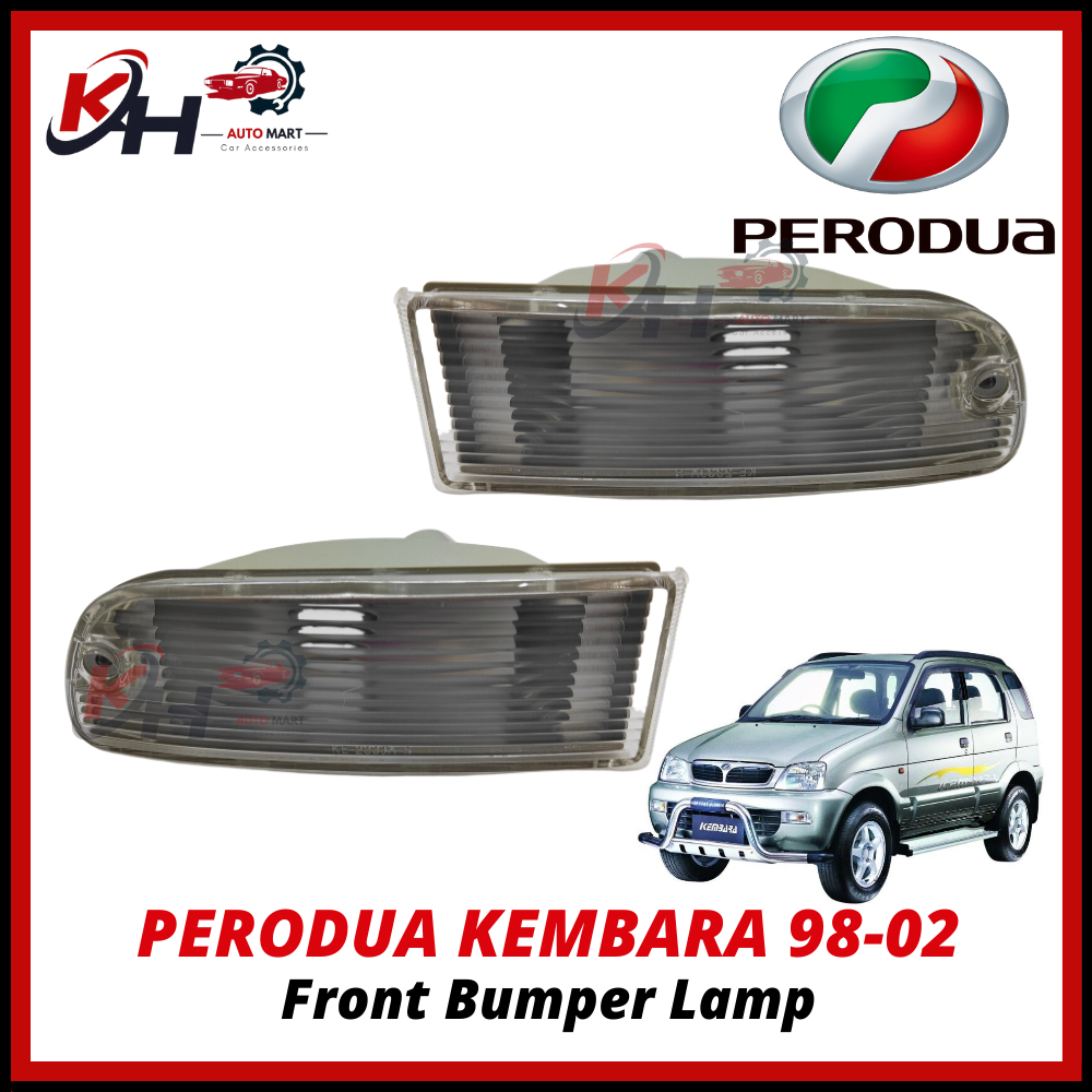 PERODUA KEMBARA 1998 FRONT BUMPER LAMP WHITE ORANGE LIGHT LAMPU BUMPER ...