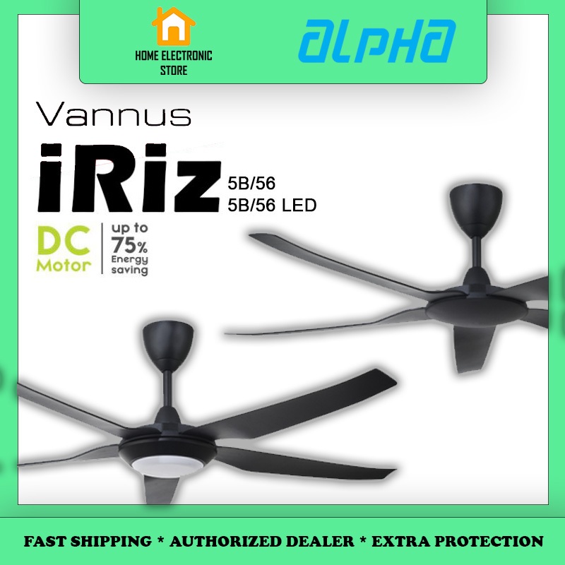 Alpha Vannus Iriz 56" Ceiling Fan DC Motor LED , Non LED 8+8 Speed ...