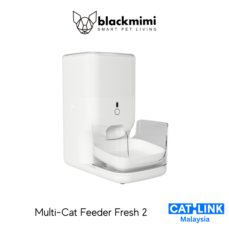 BlackMimi CATLINK Fresh 2 Feeder Automatic Pet Feeder with Multi-Cat Recognition 4 Litre ...
