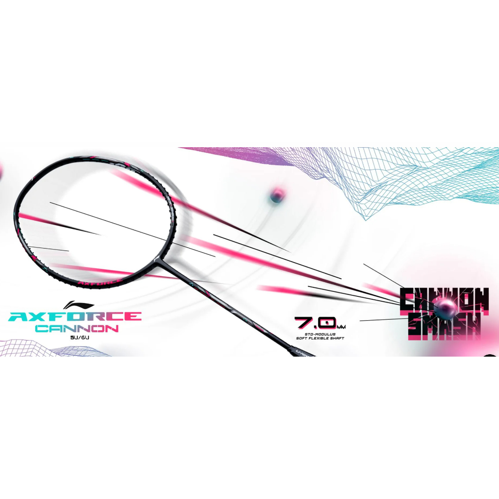 Li-Ning Axforce Canon Badminton Racket [Free String + Grip] | Shopee ...