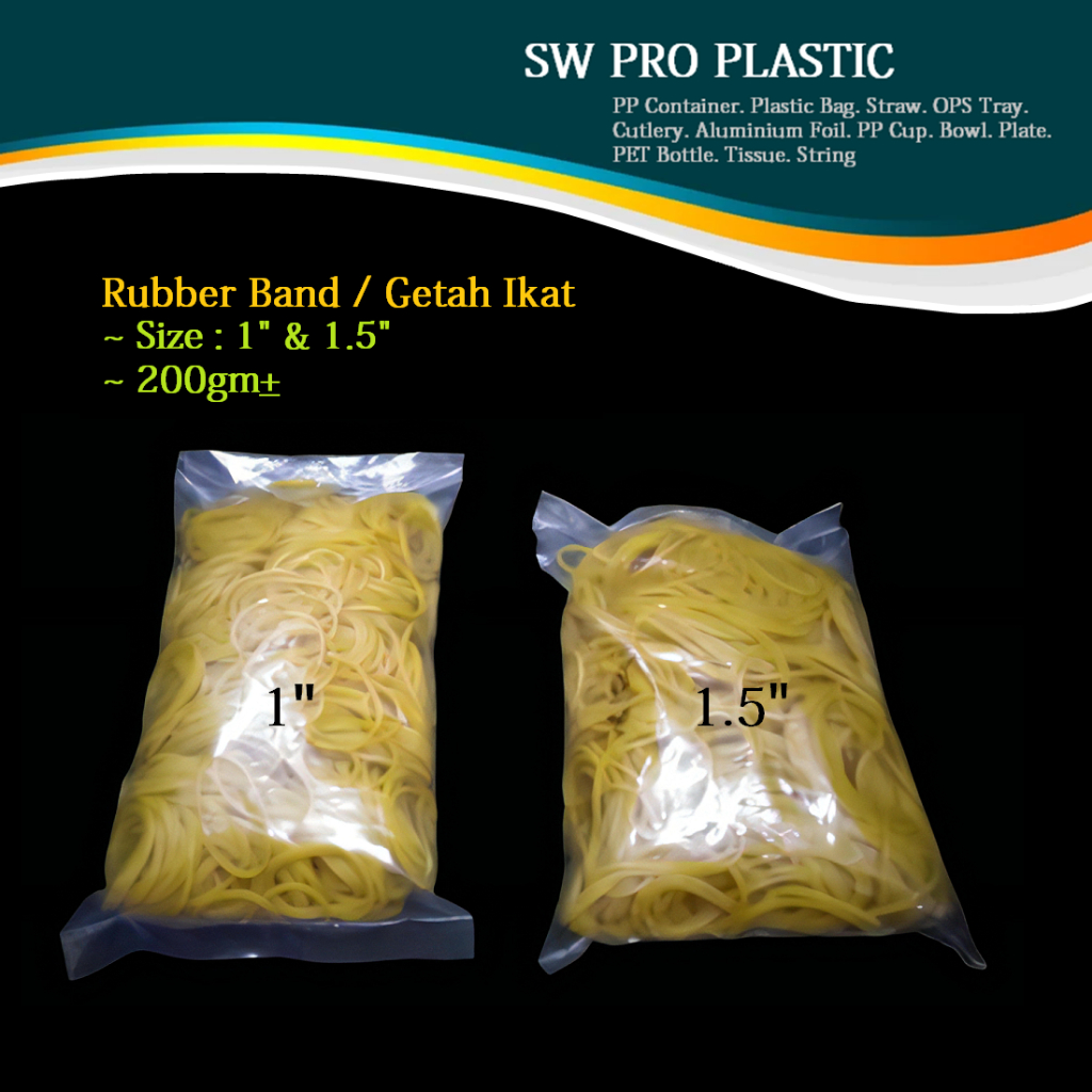 Rubber Band / Getah ikat barang / Getah Elastik / Getah Gelang size 1 ...