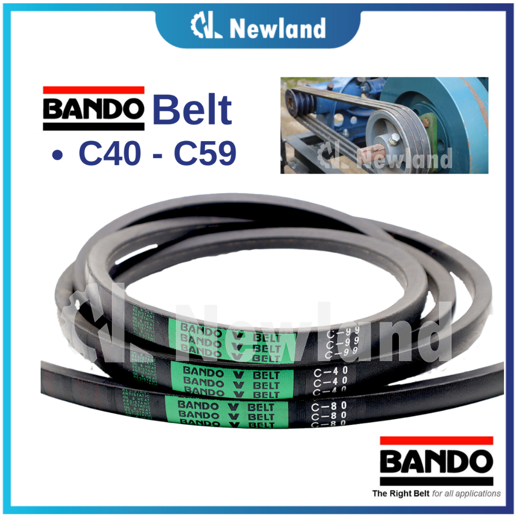 BANDO Belt V (Type C) Size C40 - C59 (Machinery / Tractor / Industrial ...