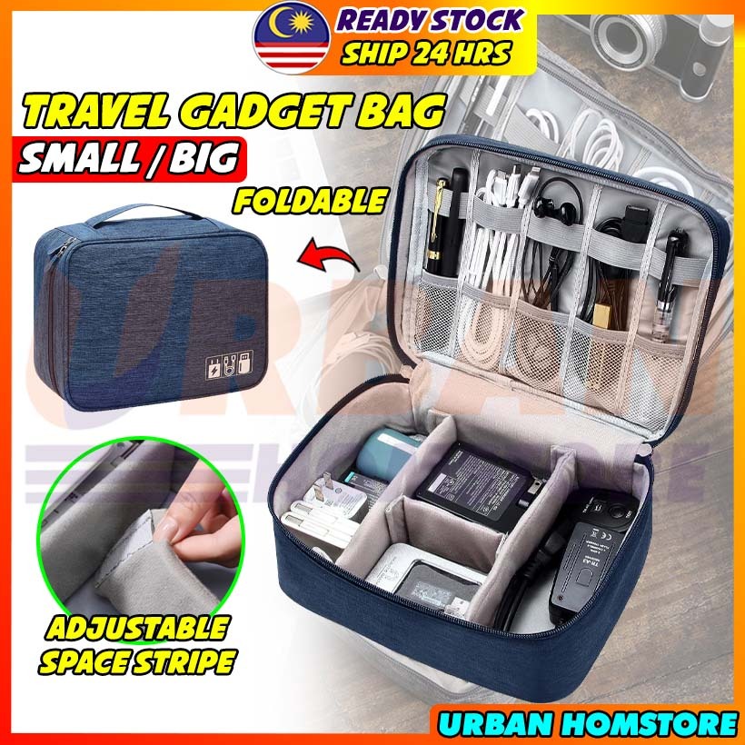 PORTABLE Electronic bag travel USB storage bag Big pouch Travel Charger ...