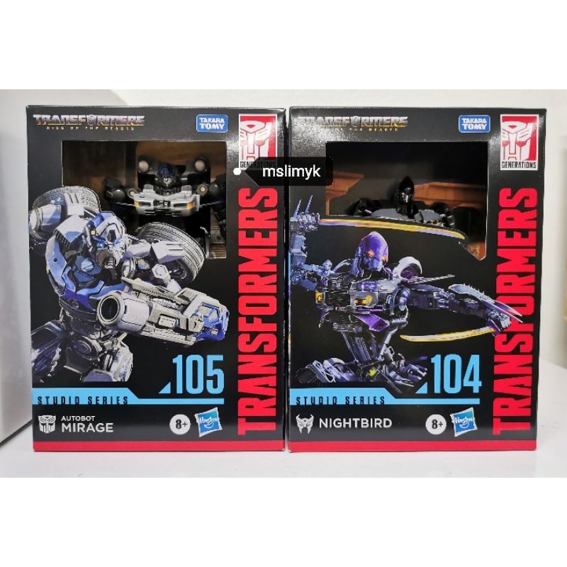 Hasbro Transformers Rise of the Beasts Studio Series 104 Nightbird 105 ...