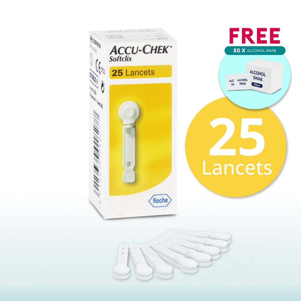 Accu-Chek Softclix Lancets (25pcs / 100pcs) | Shopee Malaysia