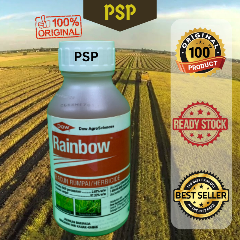 500ML Rainbow Dow Racun Padi Burung Penoxsulam / Keladi Agas / Racun Rumpai Rumput / Rumput Ekor ...