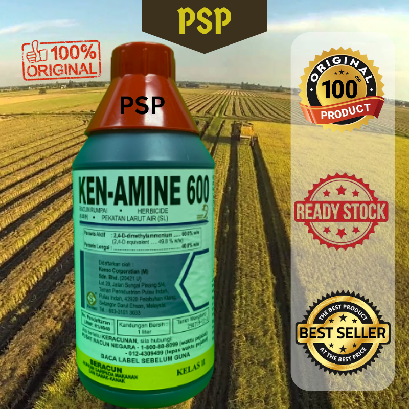 KEN-AMINE 600 1L Racun Rumput /RACUN RUMPAI /Herbicide /Racun Serap ...