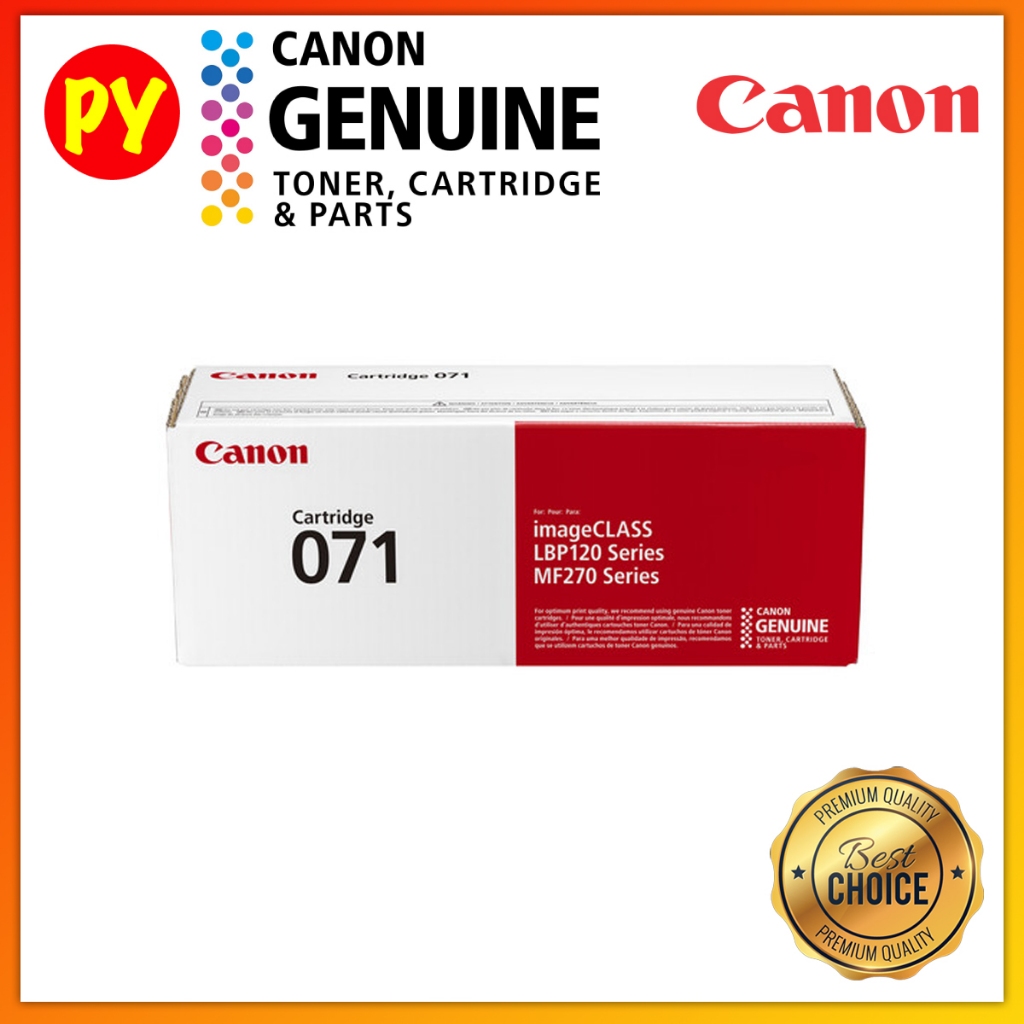 Canon Cartridge 071 | 071H Black Original Laser Toner Standard and High ...