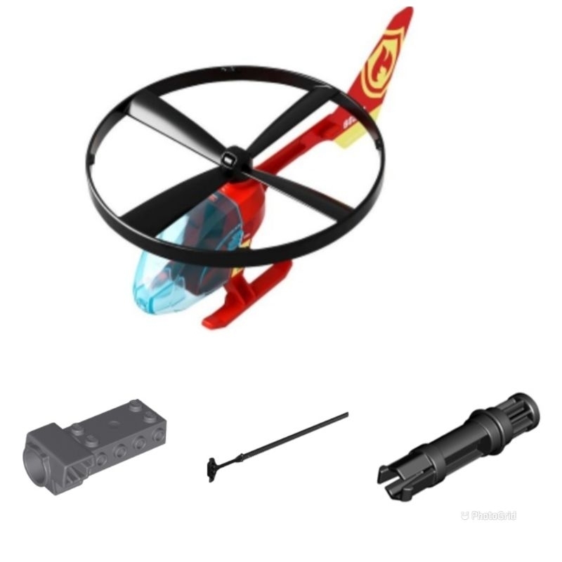Lego Helicopter With Rip Cord and Spinner ( From 60248 ) | Shopee Malaysia