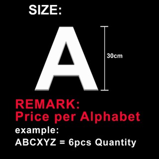 Custom 3D Wording/ Font/ Alphabet Letter and number | Foamex PVC Board ...