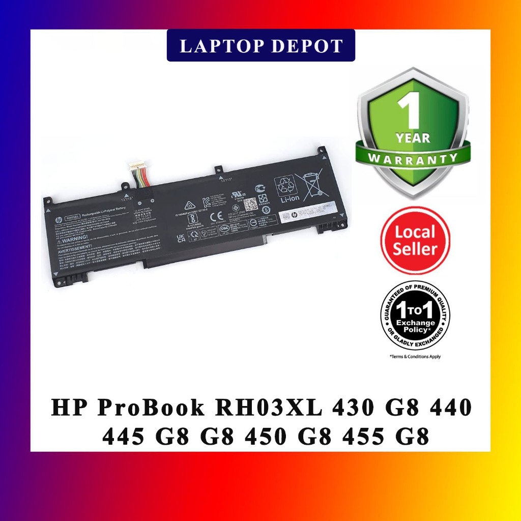 HP RH03XL 430 G8 440 G8 445 G8 450 G8 455 G8 630 G8 640 G8 650 G8 TPN ...