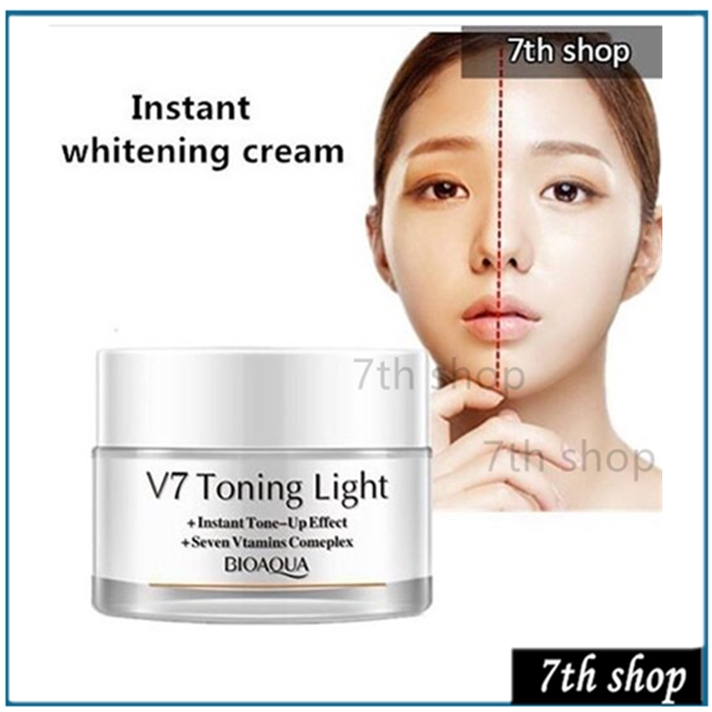 (100% ori) Bioaqua V7 Toning Light vitamin whitening cream (makeup base ...