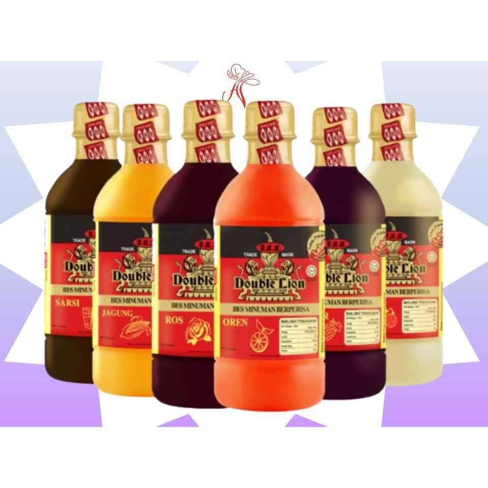 Double Lion Bes Kordial Minuman Pelbagai Perisa 495ml Strawberi/Anggur ...