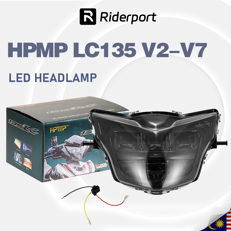 HPMP LAMPU LED YAMAHA LC135 V2 V3 V4 V5 V6 V7 NEW LED HEAD LAMP 135LC SMOKE CLEAR LC135 LAMPU ...