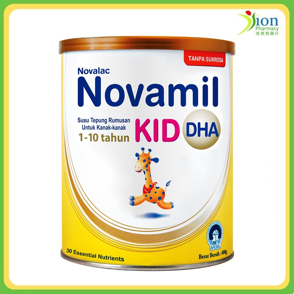 NOVALAC NOVAMIL KID DHA (1- 10 YEARS OLD) MILK 800G | Shopee Malaysia