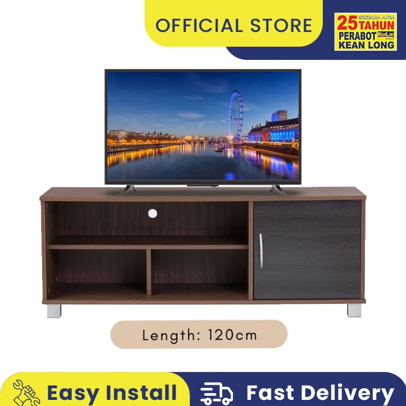 KLSB 1.2m TV Cabinet / Rak TV / Multipurpose Rack TV / Kabinet TV / Rak ...
