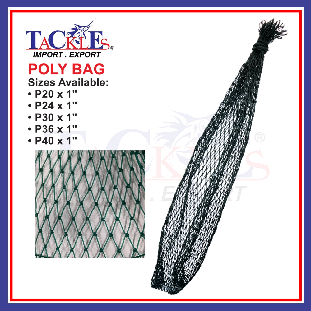 20-40 inch Ikan Toman Poly Bag Fishing Net Jaring Simpan Ikan Pancing ...