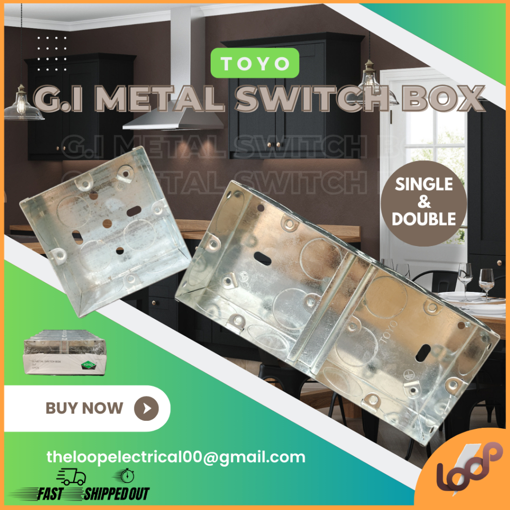 [READY STOCK] G.I METAL SWITCH BOX / KOTAK SUIS LOGAM G.I / METAL ...