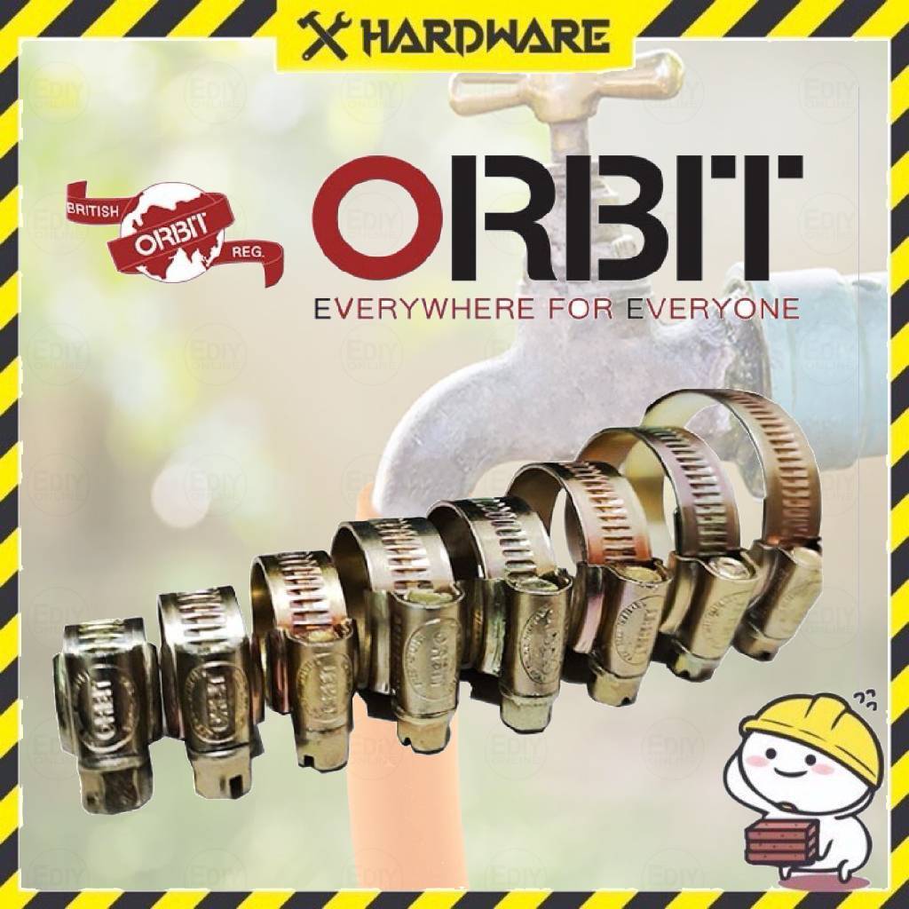 ORBIT HOSE CLIP/HOSE CLIPS (9.5mm-280mm) MADE IN THAILAND (100% ...