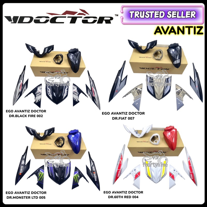 EGO AVANTIZ BODY COVER SET SIAP TANAM COVERSET TANAM OEM DOCTOR BLUE ...