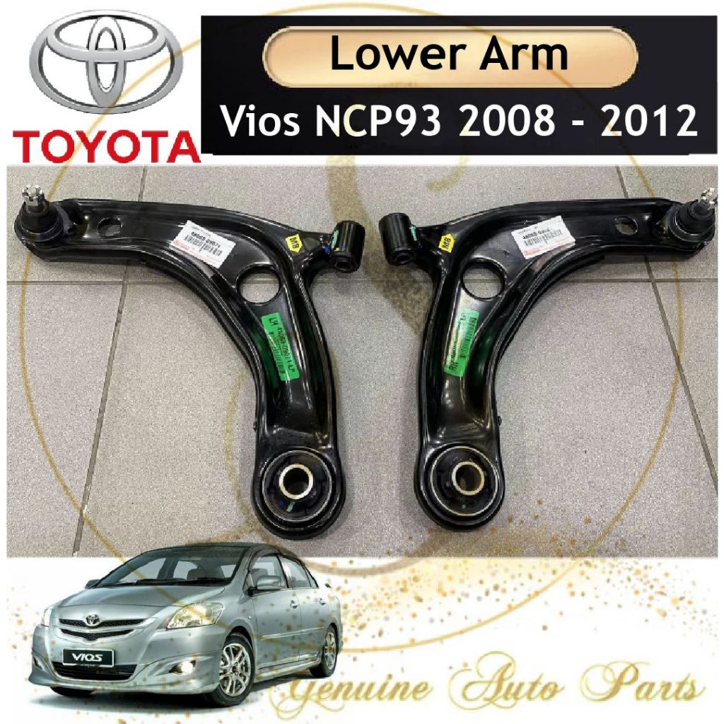 (100% JAPAN ORIGINAL) TOYOTA Vios NCP93 2008-2012 Front Lower Arm 48069-09071 48068-09081 ...