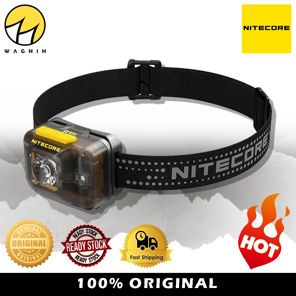 🔥100% ORIGINAL🔥 NITECORE HA13 MULTIPURPOSE DUAL BEAM 350 LUMENS HIKING CAMPING HEADLAMP | Shopee ...