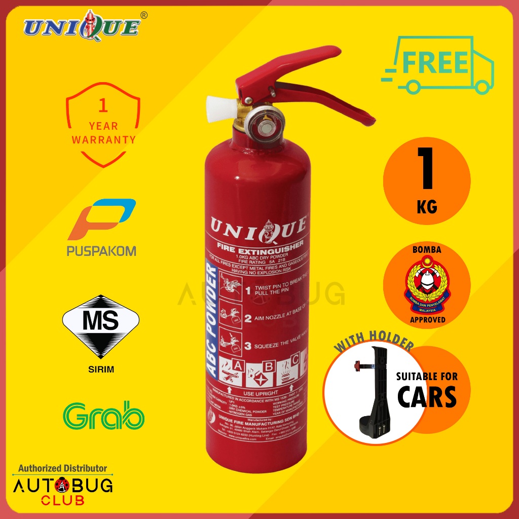 1 Kg Dry ABC Powder Fire Extinguisher Alat Pemadam Api Serbuk ABC ...