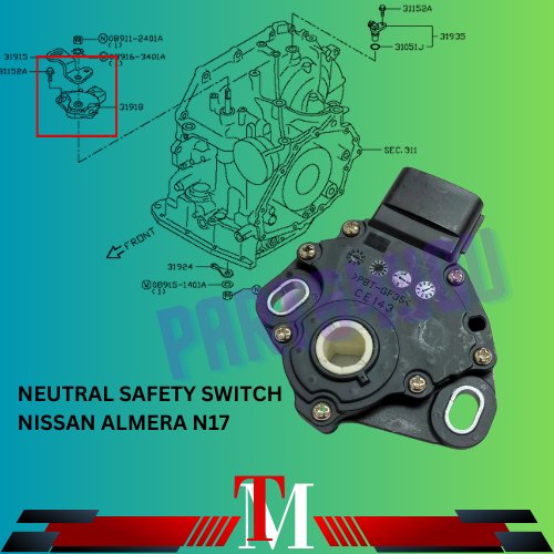 NISSAN ALMERA N17 AUTO TRANSMISSION GEARBOX INHIBITOR NEUTRAL SAFETY ...