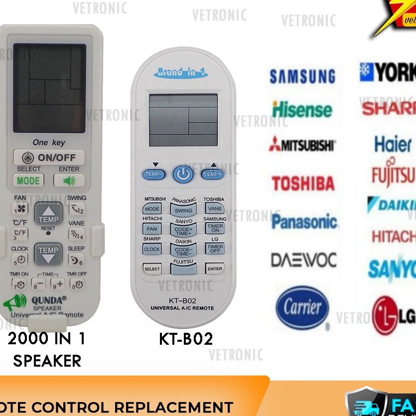 Universal Aircond AC Aircon Air Conditioner Remote Control Multi Model ...