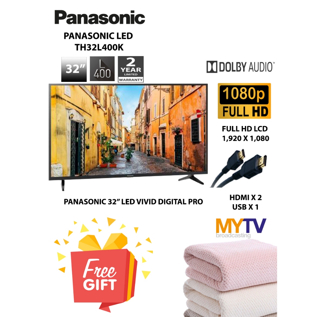PANASONIC 32 INCH Digital Pro LED TV TH-32L400K WITH BUBBLE WRAP ...