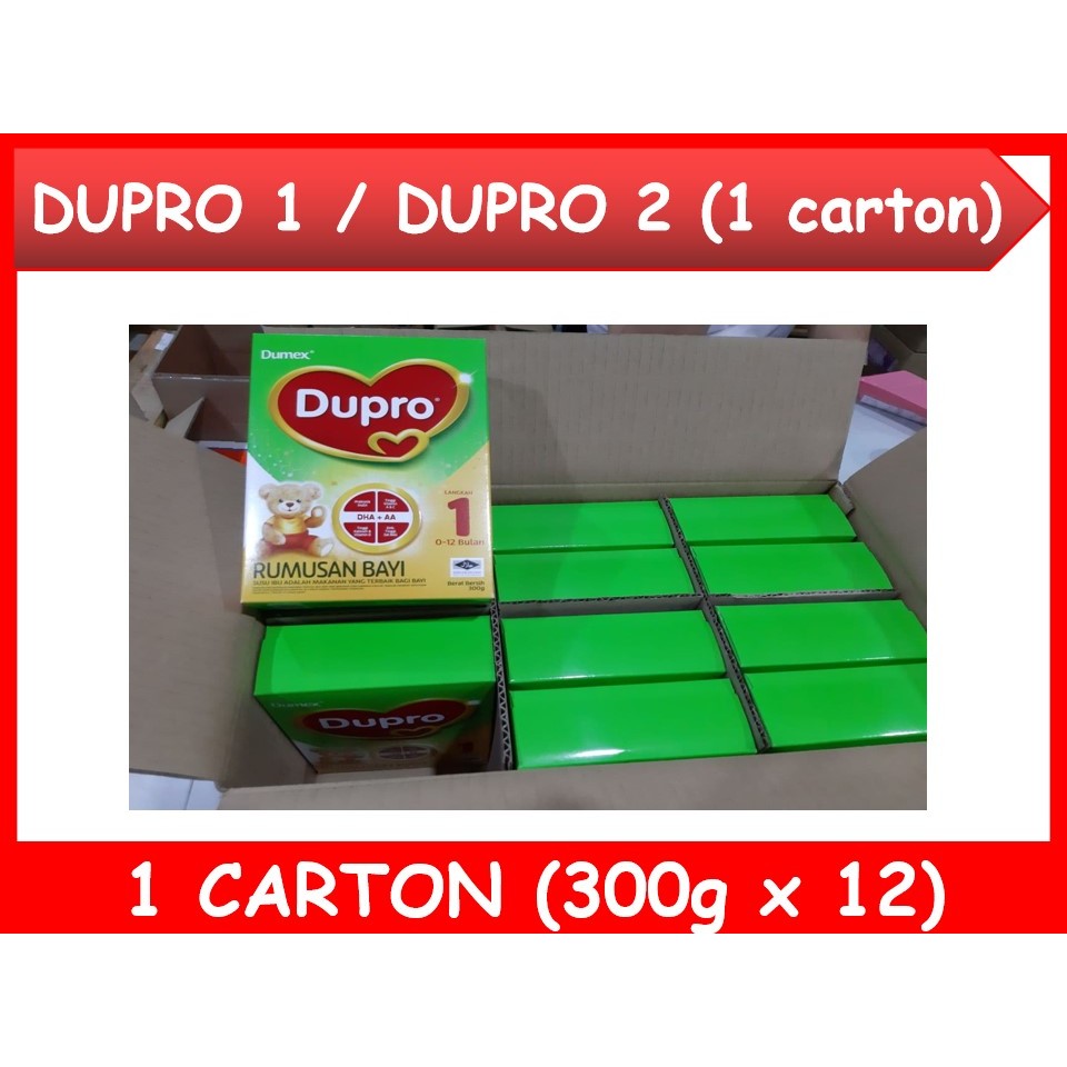 EXP 2025 3.6 kg 1 CARTON Dumex DUPRO STEP 1/ EXP 2025 STEP 2 ( 300g x ...