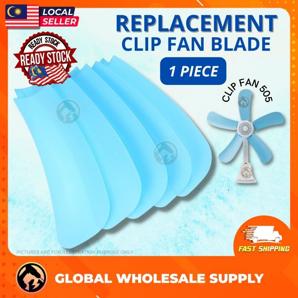 [READY STOCK] 1 PIECE Replacement Clip Fan Blade Plastic Blade Ceiling ...