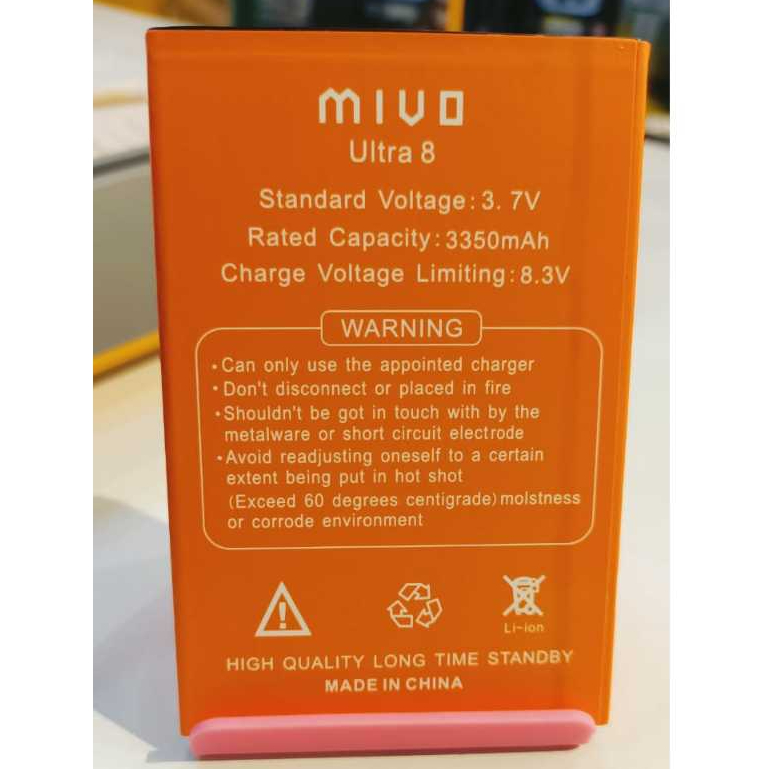 [ ORIGINAL ] MIVO BATTERY ULTRA 1/ ULTRA 8/ MV 520/ MV 400/ MV 460 ...