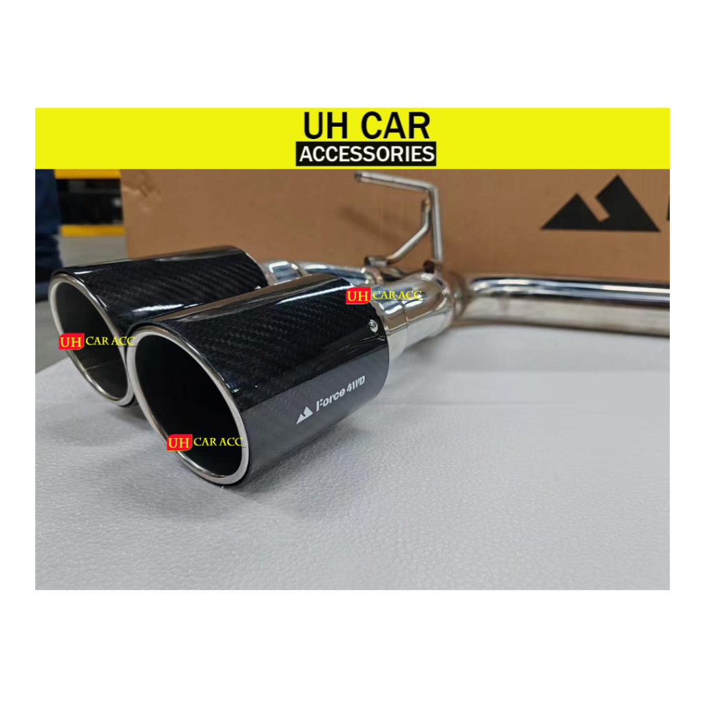 toyota hilux revo rocco rogue force carbon rear exhaust tip piping pipe ...
