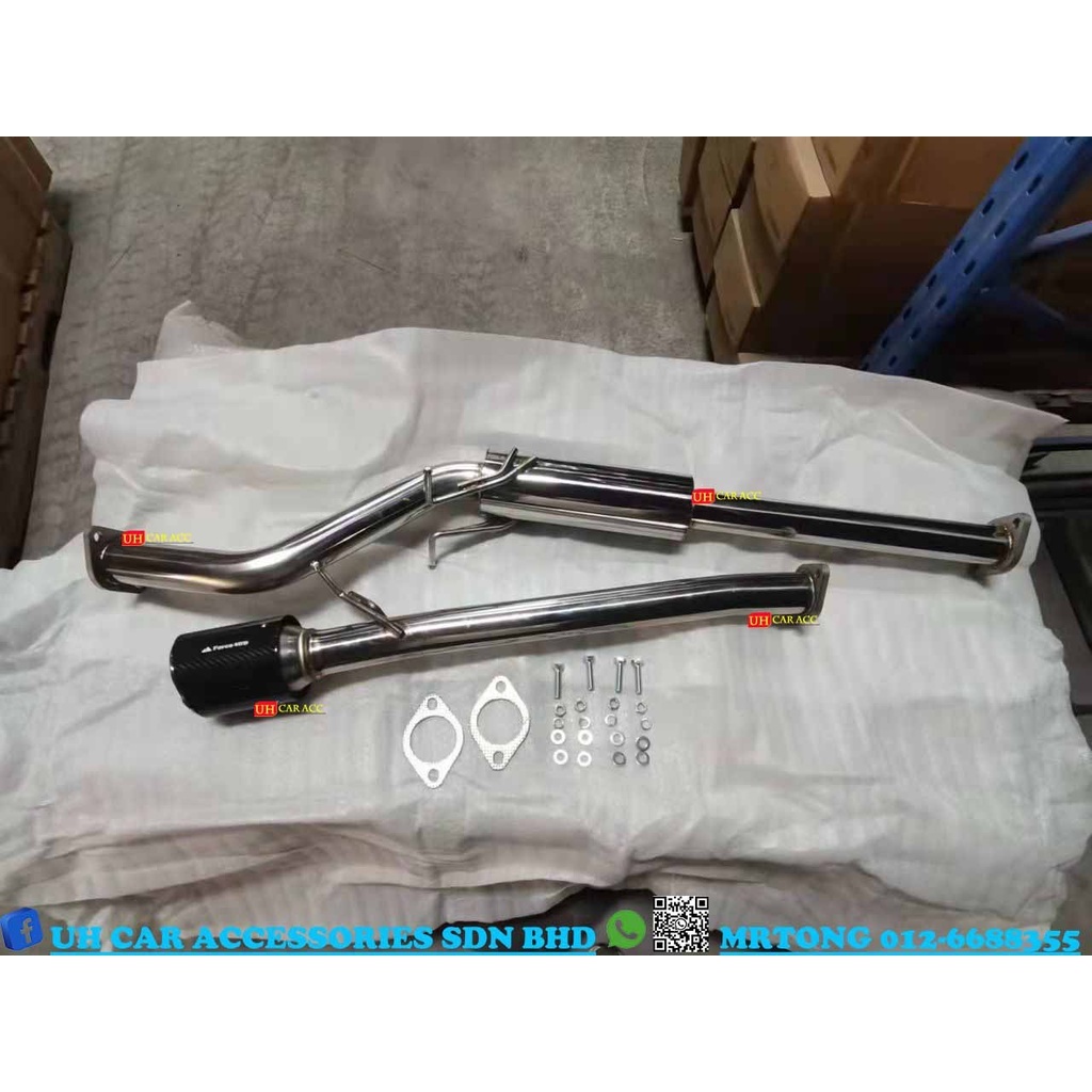 FORD RANGER T8 RAPTOR 2019-2021 FORCE CARBON REAR EXHAUST TIP PIPING ...