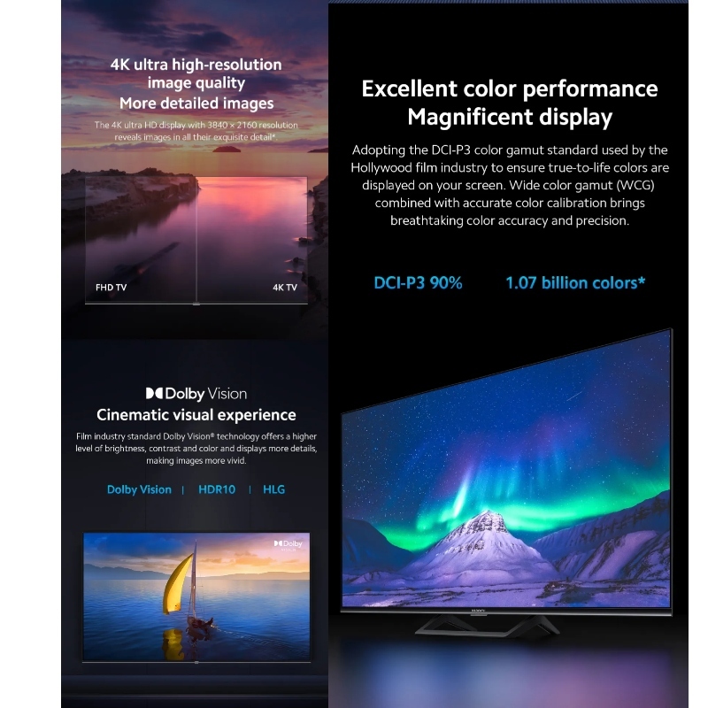 XIAOMI TV A Pro 43“ / 55" / 65" 4K UHD l Dolby Audio l Bezel-less ...