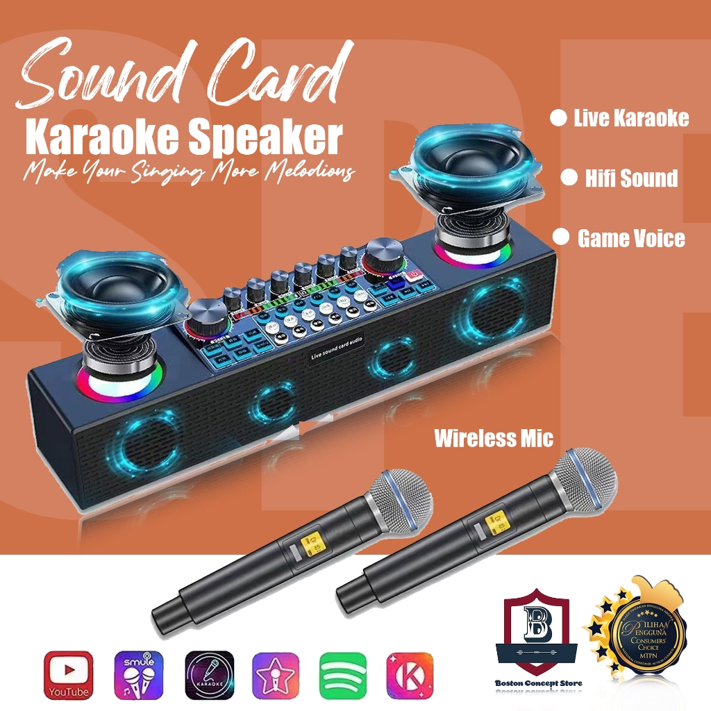Live Sound Card For Live Streaming Audio Mixer Music Recording Karaoke ...