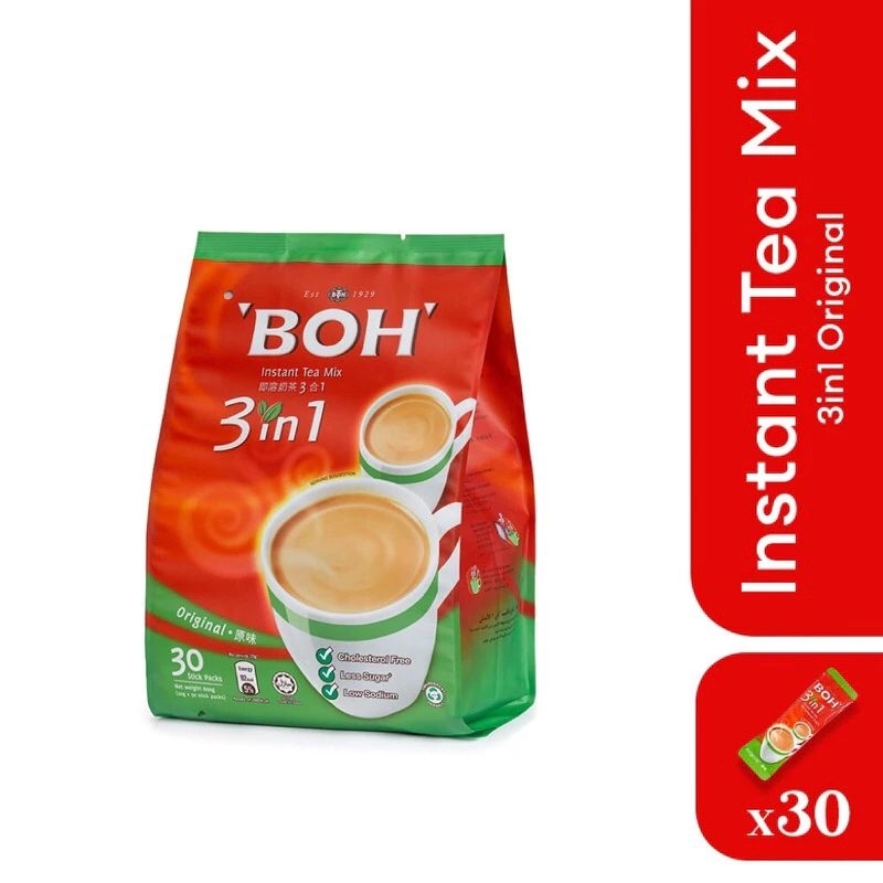 BOH 3 in 1 Instant Tea Mix - Original (30's) | Shopee Malaysia