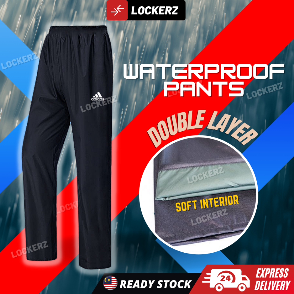 🔥READY STOCK🔥ADIDAS Waterproof Pants Seluar HUJAN Seluar Kalis Air ...