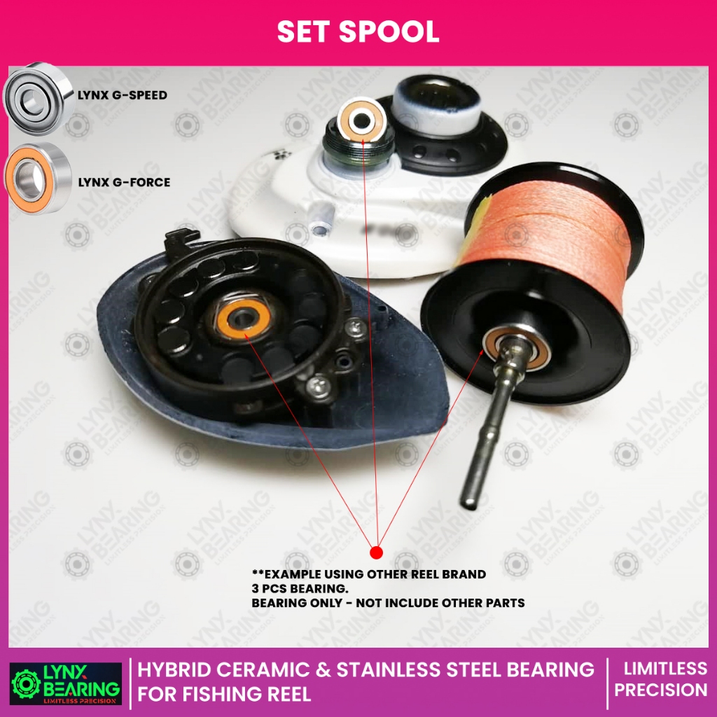 LYNX Bearing Abu Garcia Revo Elite first gen 1 - ceramic/stainless ...