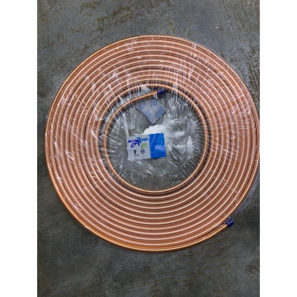COPPER PIPE ( COPPER TUBE ) THICKNESS 0.61mm JMF / UR / ACSON / METTUBE ...